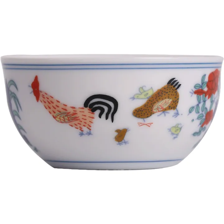 Haofeng Ceramic Daming Chenghua Doucai Chicken Cylinder Cup Antique ...