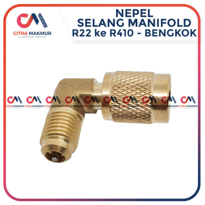 Adaptor Sambungan Selang Manifold R32 R410 Konektor Connector Freon Refrigrant R 32 R 410 R410a ...