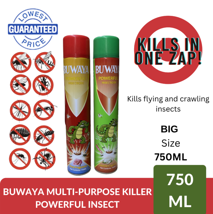 Buwaya Aerosol Waterbased Multi-Insect Killer 750ml | Lazada PH