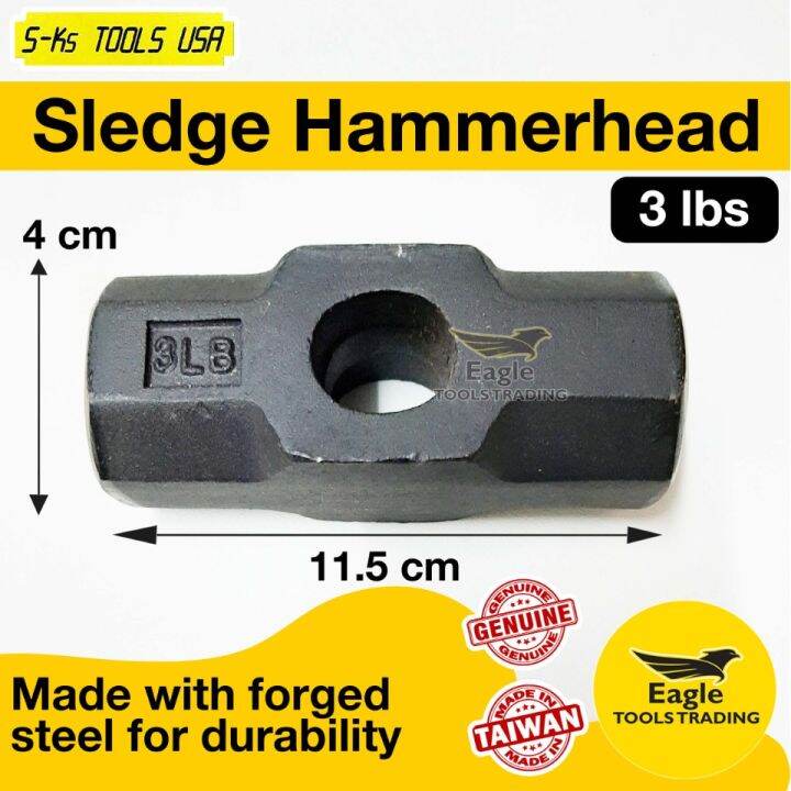 S-Ks Tools USA Sledge Hammerhead 3lbs (1.3kg) | Hammer head | Sledge ...