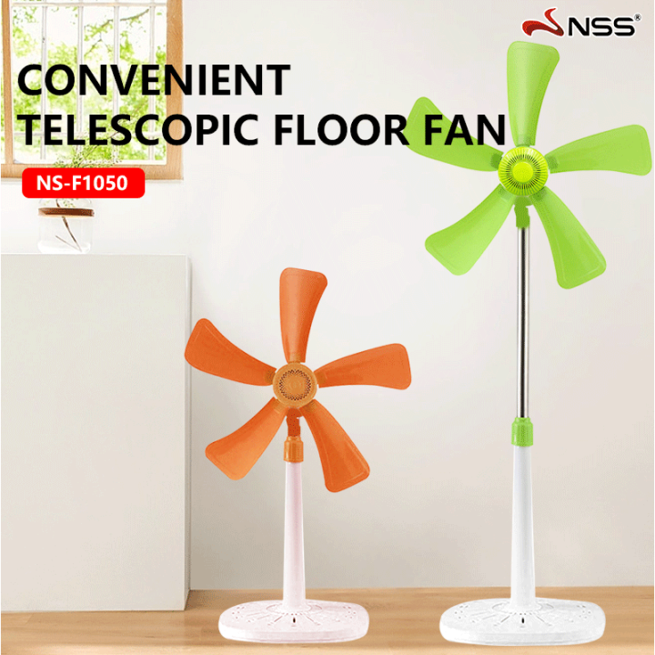 Nss 5 Blade Stand Fan Electric Fan Foldable Floor Fan Family Electric ...
