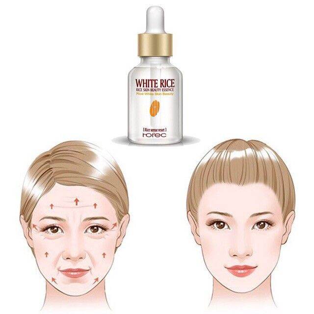 White Rice Serum Skin Whitening Brightening Serum Anti Aging Face