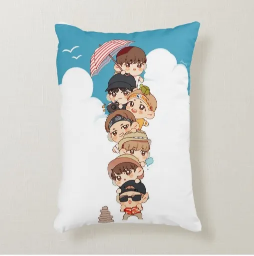 BTS Chibi Soft Mini Pillows 10x13 Inches | Lazada PH