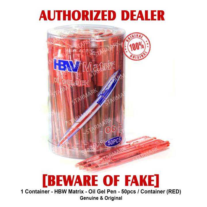 HBW Ballpen Matrix Ballpens BLACK BLUE RED Ball Pen Ball Pens 50 pcs ...