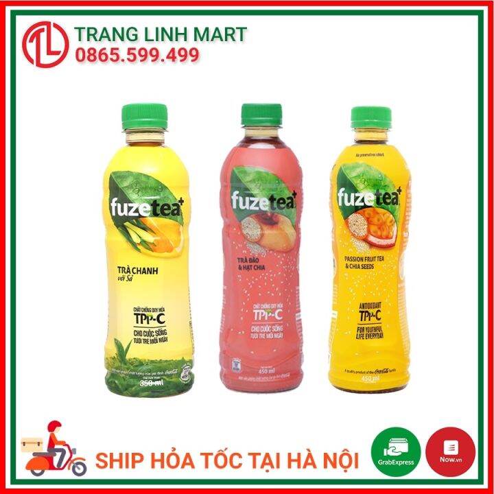 Trà Fuze Tea Chanh Sả / Đào hạt chia / Chanh dây hạt chia Coca Cola ...