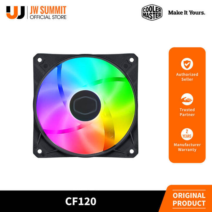 CoolerMaster CF120 ARGB Quiet Colorful Cooling Chassis Fan (CM-R4-S2S ...