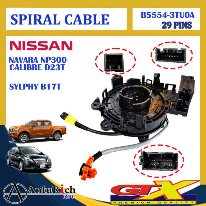 SPIRAL CABLE NISSAN NAVARA NP300 CALIBRE D23T / SYLPHY B17T GTX PN: B5554-3TU0A | Lazada PH