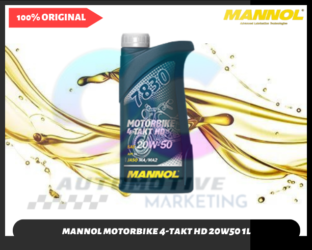 MN7830-1 Mannol Motorbike 4-Tank HD Semi Synthetic SAE 20W50 1Liter ...