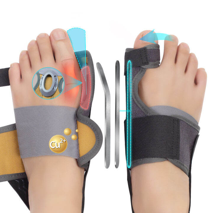 Tech Love Hallux Valgus Bunion Brace with Adjustable Angle and Toe Separator - for Bunion ...