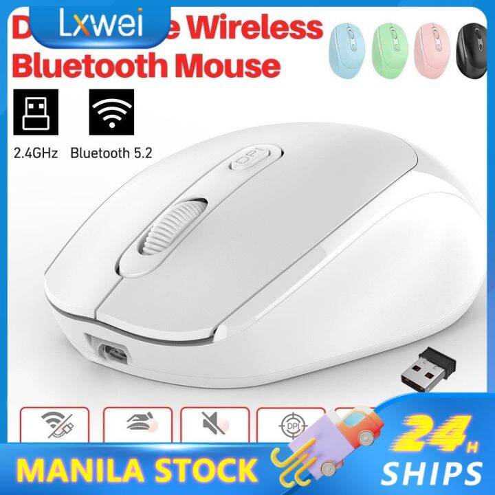 【Hot】Angyjl dual mode Wireless Rechargeable Mouse (Built in Battery ...