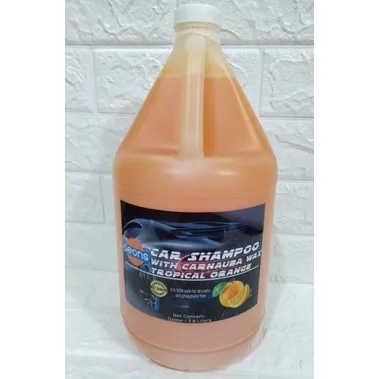 CAR SHAMPOO WITH CARNAUBA WAX - ORANGE (GALLON) | Lazada PH