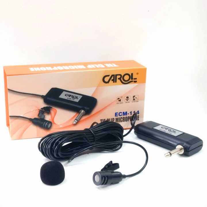 Microphone Clip Carol ECM-114 Mic Jepit | Lazada Indonesia
