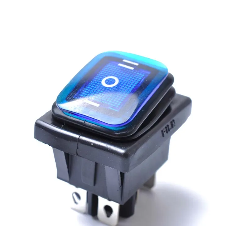 On-Off-On 6 Pin 12V Car Boat LED Light Rocker Toggle Switch Latching ...