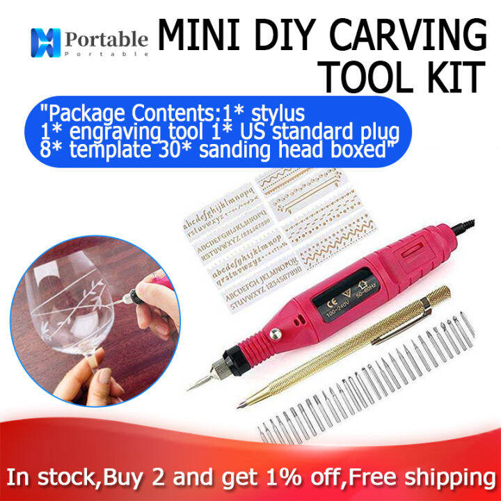Electric Mini Engraver Pen Mini Diy Engraving Tool Kit For Metal Glass ...