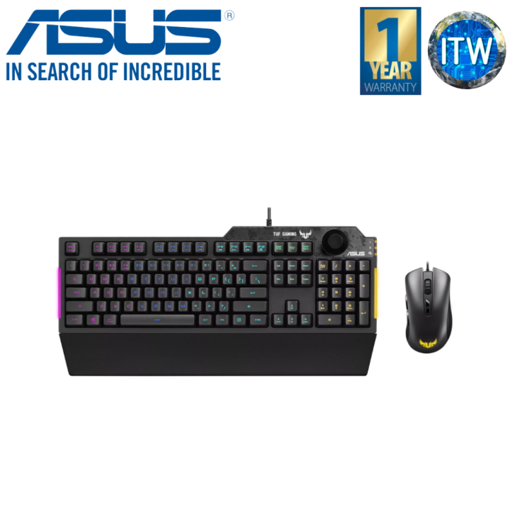 ITW | ASUS TUF Gaming K1 RGB Keyboard and M3 Optical Gaming Mouse ...