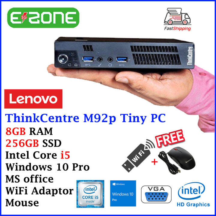 [Ezone.SG] Lenovo Thinkcentre M92P Tiny Business Desktop | Intel Core i5-3rd Gen | 8 / 16 GB RAM ...