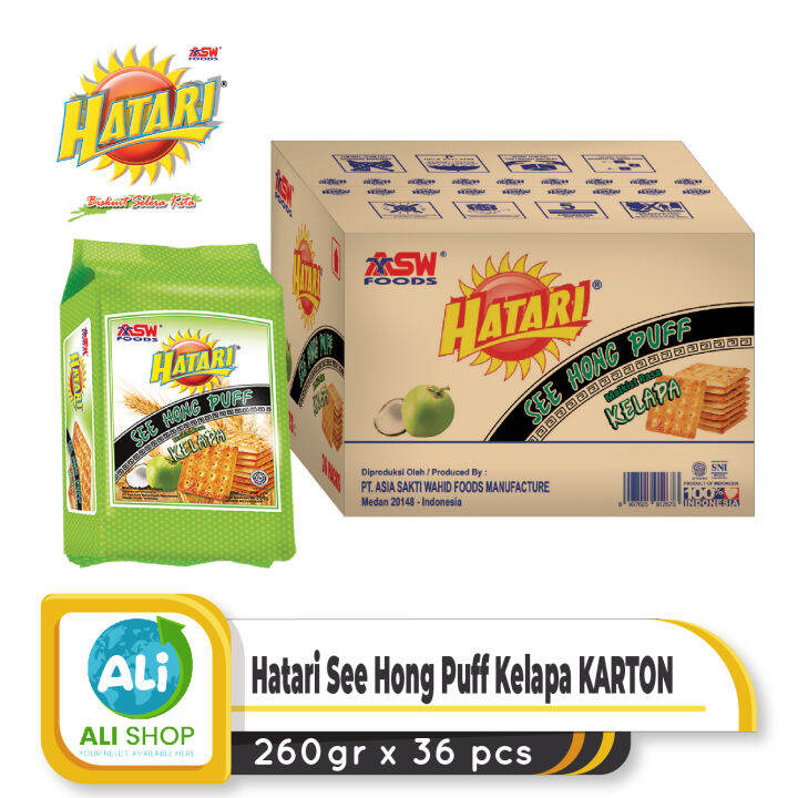 Hatari See Hong Puff Kelapa 245 gram x 36pcs Karton | Lazada Indonesia