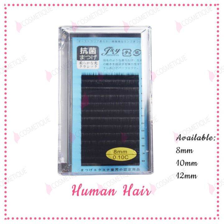 Jieshiya Blue Super Soft Eyelash Extension Human Hair Eyelash Extensions 0.10C 12MM | Lazada PH