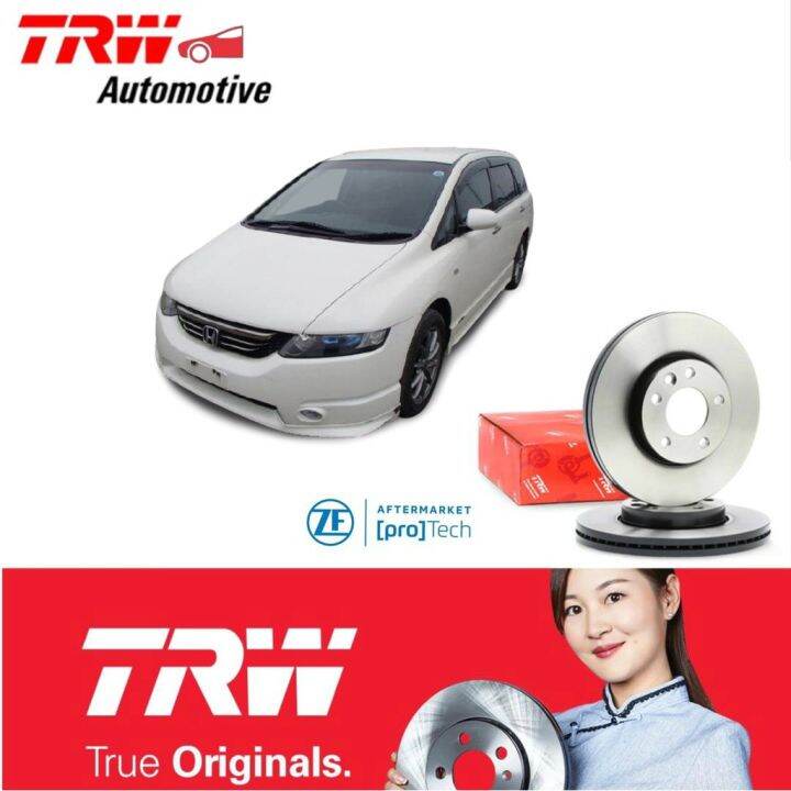 TRW จานเบรคหน้า UV coated discs Honda Odyssey '04-08 DF7382 (45251SFEJ30) | Lazada.co.th