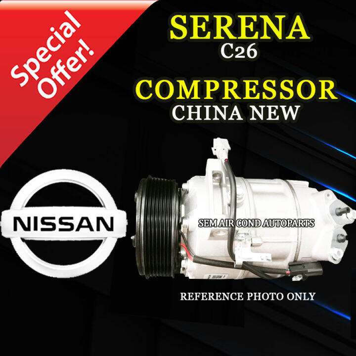 NISSAN SERENA C26 CHINA NEW COMPRESSOR/ KOMPRESOR (CAR AIRCOND SYSTEM) (HYBRID) | Lazada