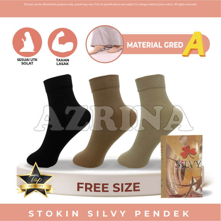 🔥𝐍𝐞𝐰 𝐀𝐫𝐫𝐢𝐯𝐚𝐥/𝐁𝐞𝐫𝐤𝐮𝐚𝐥𝐢𝐭𝐢🔥Stokin Muslimah Silvy Pendek/Short Silvy ...