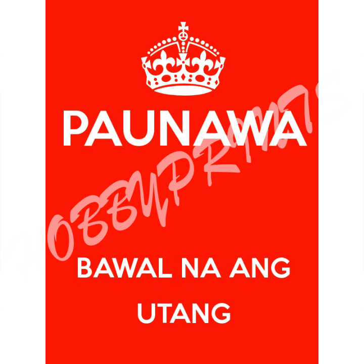 Laminated Signages | Bawal Utang | Signage | Sign Boards | Lazada PH