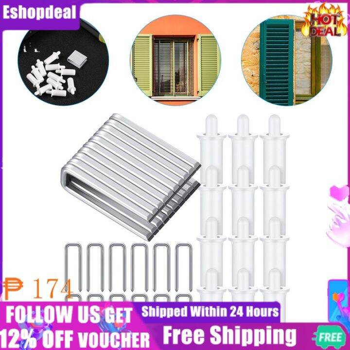 Eshopdeal【Ready Stock】 Window Wood Tilt Rod Louvers Staples Shutter ...