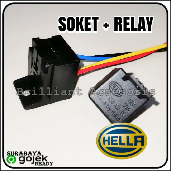 Soket Rumah Relay + Relay Original BOSCH HELLA | Lazada Indonesia