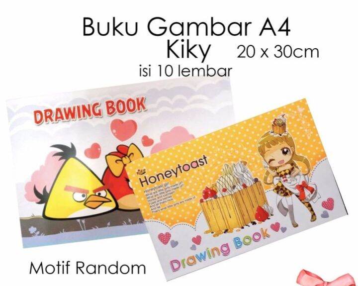 Buku gambar Karakter A4 isi 10 lembar + cover | Lazada Indonesia