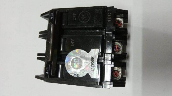 GE Breaker Circuit Breaker ORIGINAL TQC 40 Amperes 3 Pole Bolt-On Type ...