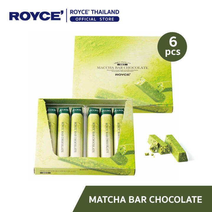 ROYCE' Matcha Bar Chocolate มัทฉะ บาร์ ช็อกโกแลต ขนาด 6 ชิ้น | Lazada.co.th