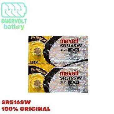 Maxell Silver Oxide Battery SR516SW (SOLD PER PIECE) | Lazada PH