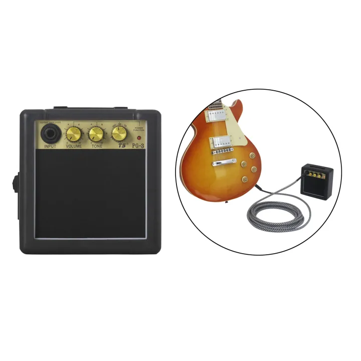Magic Sound 3W Electric Guitar Amp Amplifier Speaker Volume Tone ...