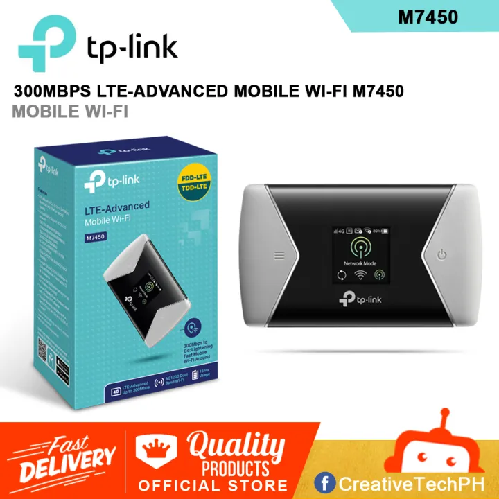 TP-LINK M7450 300Mbps LTE-Advanced Mobile Wi-Fi M7450 | Lazada PH