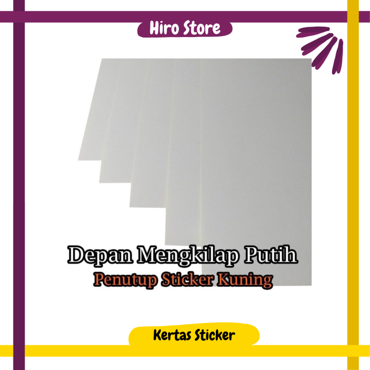 Kertas sticker A4 kertas sticker chromo A5 kertas sticker A3 kertas ...