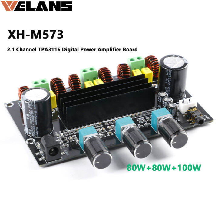 XH-M573 2.1 Channel TPA3116 Digital Power Amplifier Board Bass ...