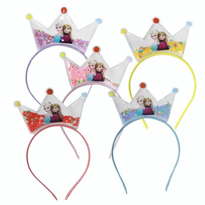 (BISA COD) Bando Mahkota Princess Anak Frozen Elsa Anna Banyak Warna ...