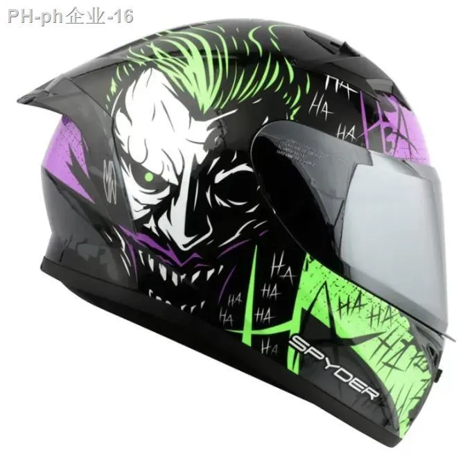Spyder Full-face Helmet Phoenix G -Neo Series JOKER (With Free Extra ...