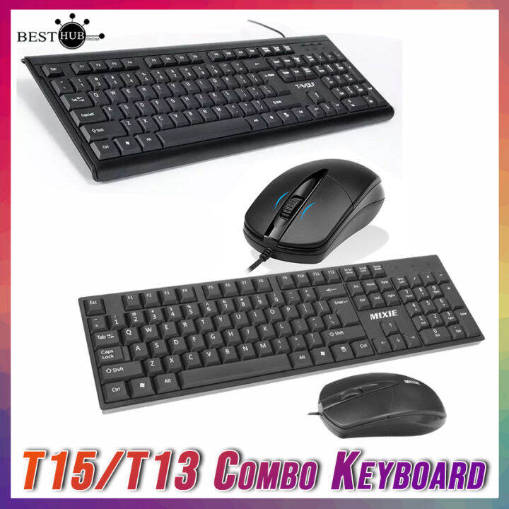 T15/T13 Keyboard and Mouse Combo Home & Office Keyboard and Mouse Set ...
