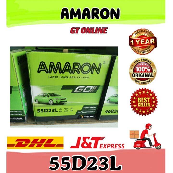 55D23L | 60AH (MF) AMARON GO Car Battery - Camry, Innova, Sylphy, X ...