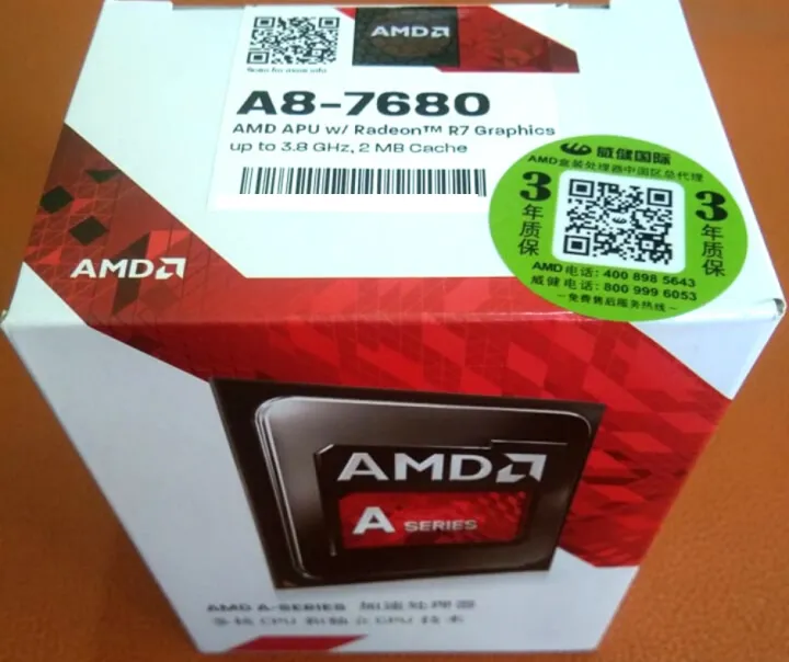 Amd A8 7680 Quad Core 3 8 Ghz Socket Fm2 65w Ad7680acabbox Processor
