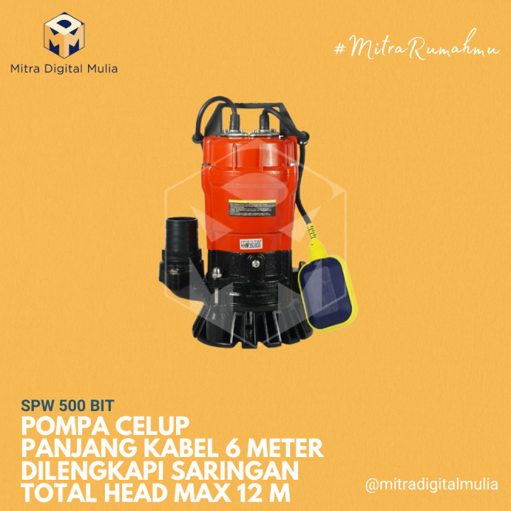 Shimizu SPW -500 BIT Auto Pompa Celup [500 watt] | Lazada Indonesia