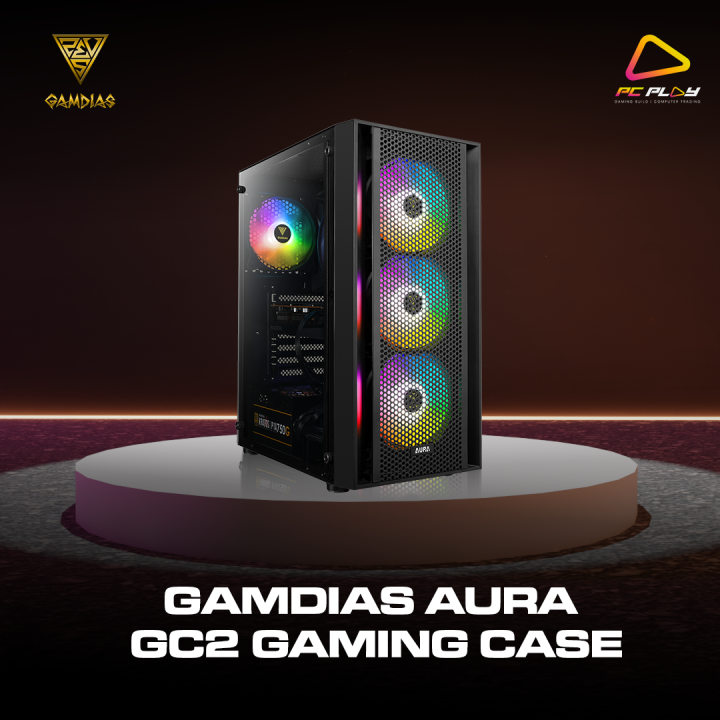 GAMDIAS AURA GC2 GAMING CASE BLACK | Lazada PH
