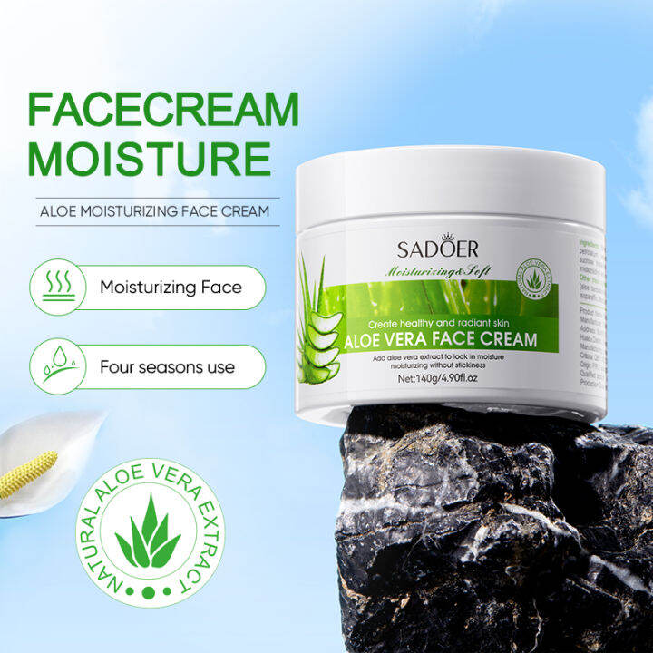 ROREC SADOER Aloe Vera Moisturizing Face Cream Hydrating Moisturizing Cream 140g | Lazada