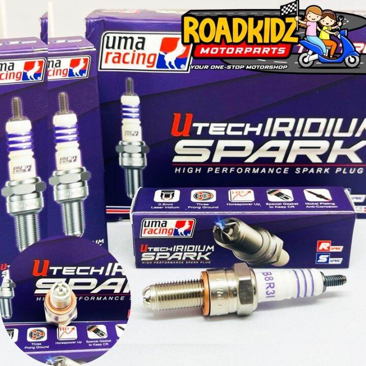 【READY STOCK】 UMA RACING IRIDIUM SPARK PLUG LONG THREAD | Lazada PH