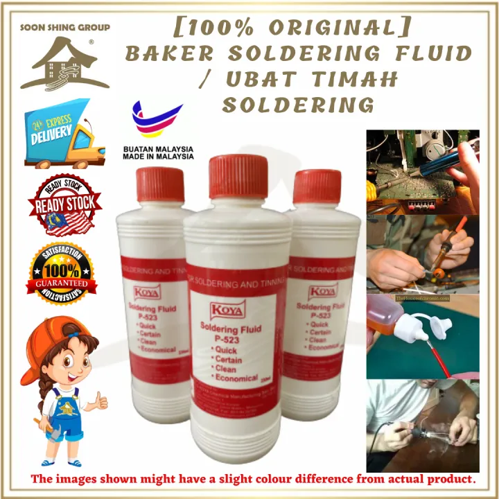 [100% ORIGINAL] BAKER SOLDERING FLUID / Ubat Timah Soldering 230ml | Lazada