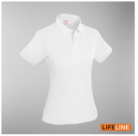 LIFELINE ladies' polo shirt (White) | Lazada PH