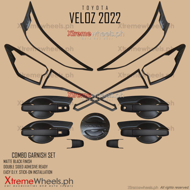 Toyota Avanza VELOZ 2022-2024 with VELOZ Logo Thick Thailand Made Combo ...