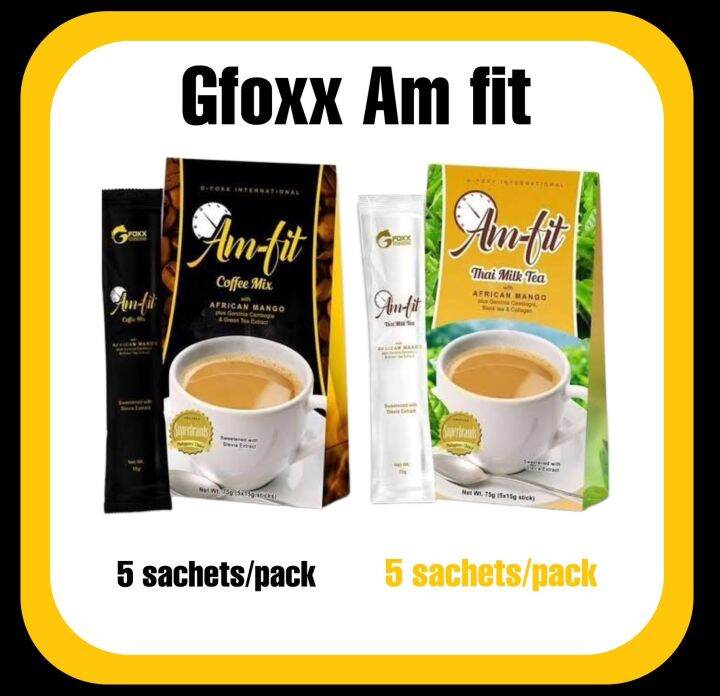 Am fit coffee milktea 5 sachets /pack | Lazada PH