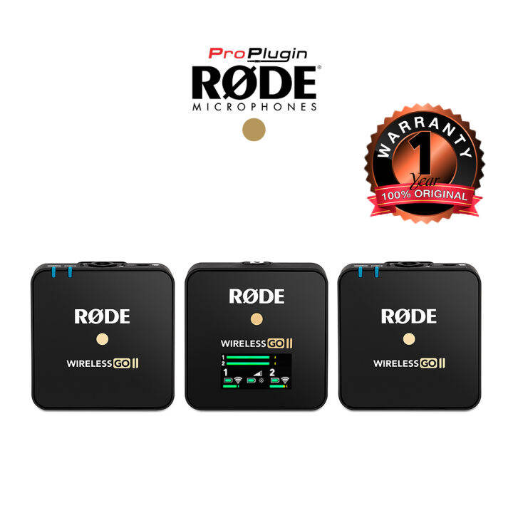 Rode Wireless GO II Digital Wireless Microphone 2 ตัวส่ง 1 ตัวรับสัญญาณ ไมค์ติดกล้องไร้สาย ...